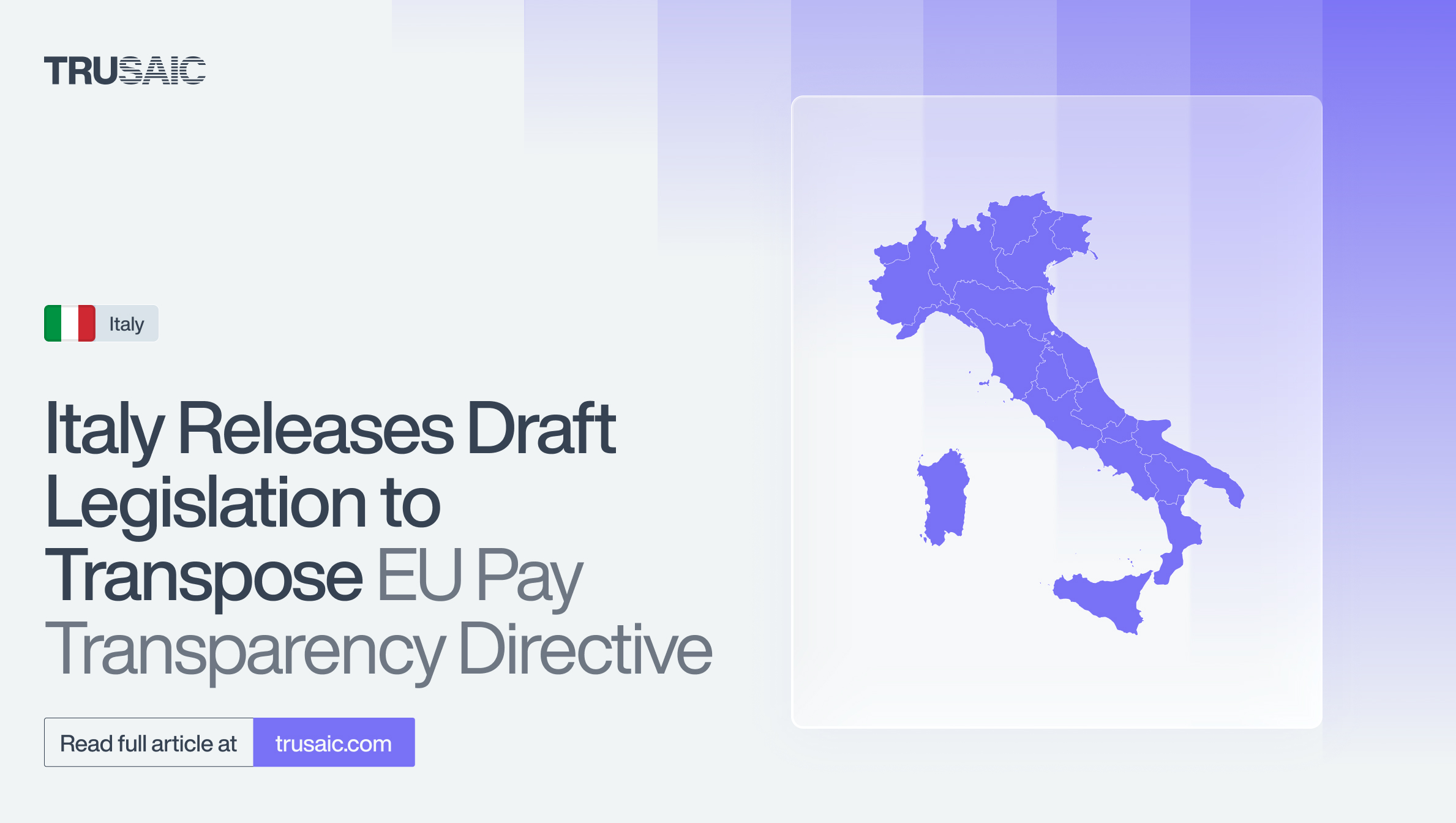 Italy Releases Draft Legislation to Transpose EU Pay Transparency ...